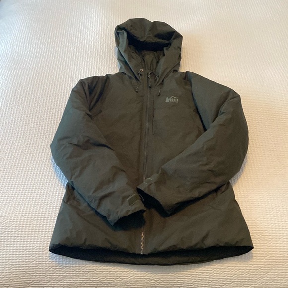 REI | Jackets & Coats | Rei Womens Winter Jacket Dark Green | Poshmark